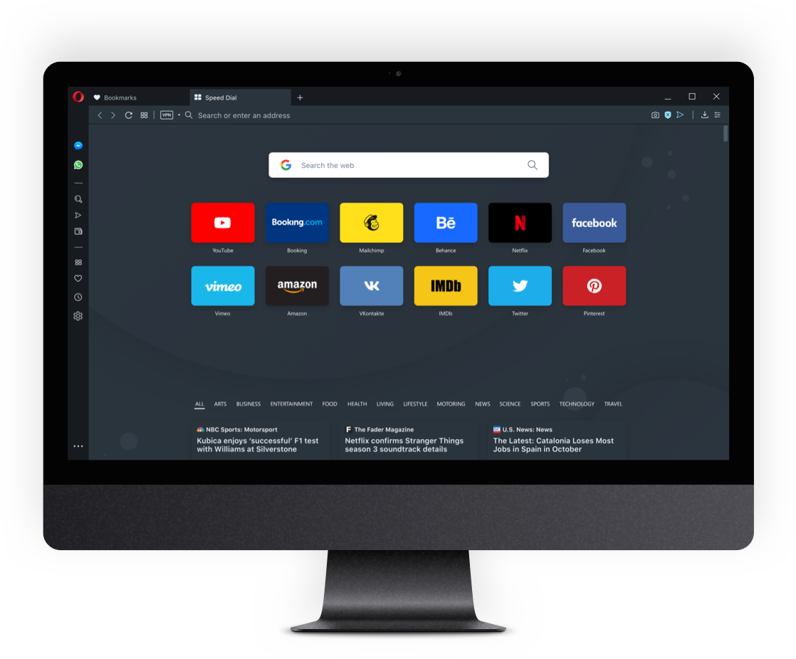 Browser features | Opera features overview | Opera