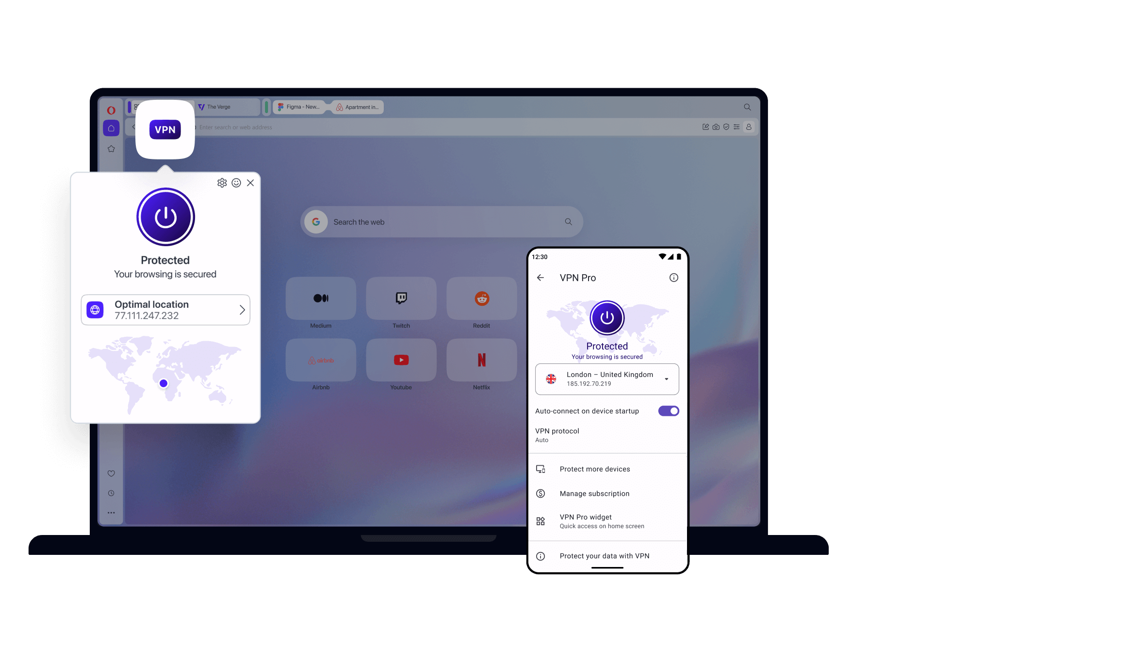 Opera VPN Pro | Premium VPN | Opera Browser