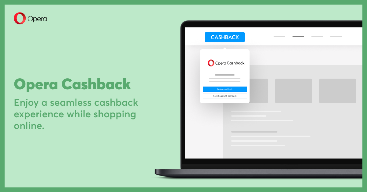 Opera Cashback | Get your money back | Opera