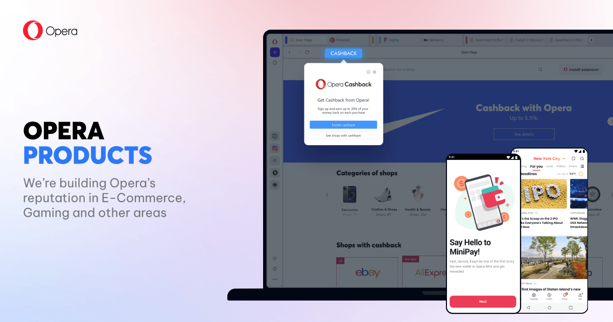 Opera Products | Fintech, Gaming, News | Opera'