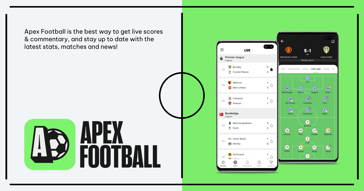 Apex Football App | Live Scores & News | Opera