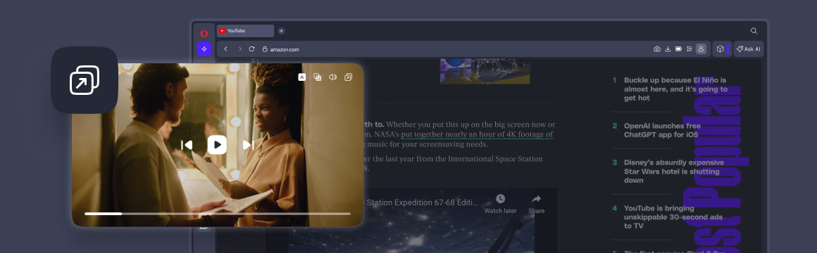 Opera | Il miglior browser per guardare video | Opera