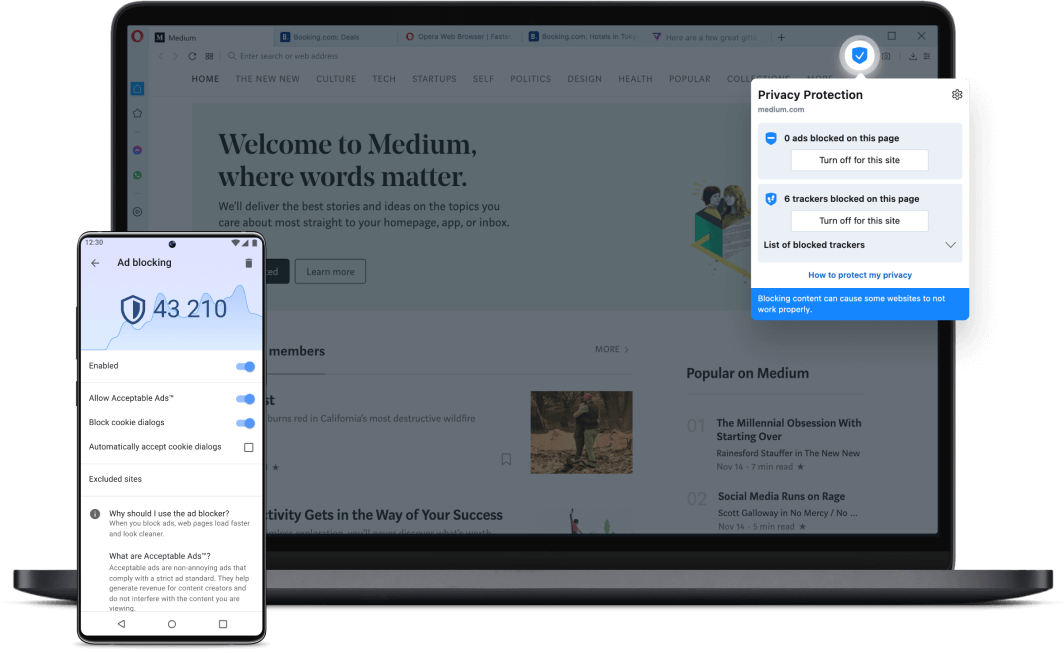 Navegador web Opera | Más rápido, seguro e inteligente | Opera