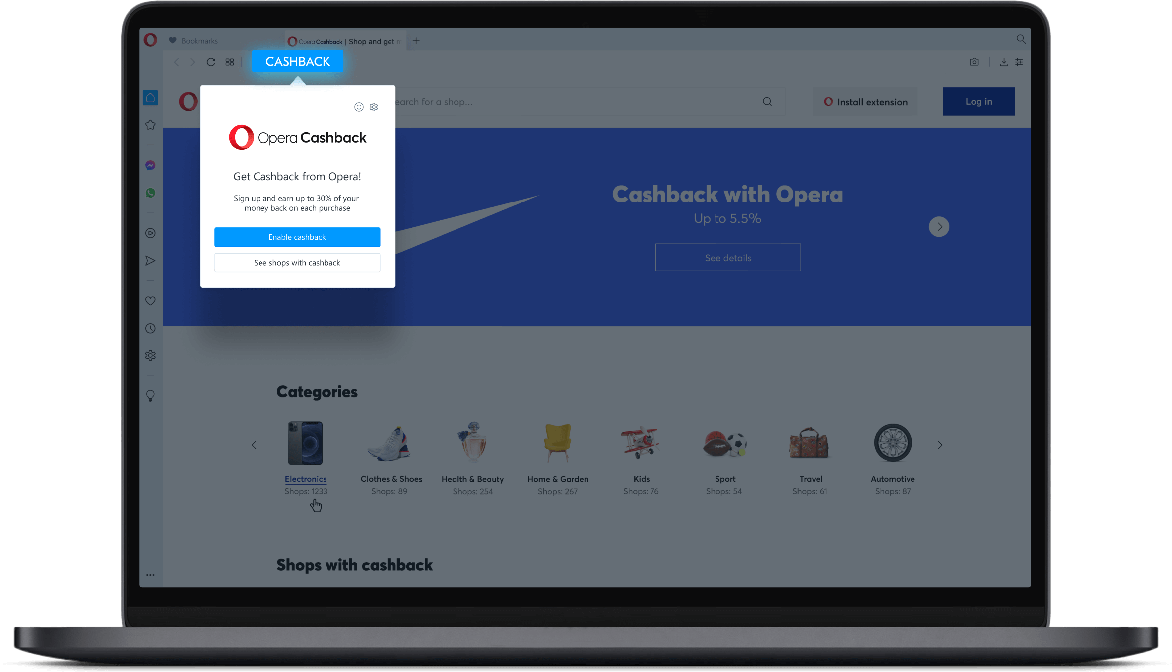 Opera Cashback | Get your money back | Opera Browser