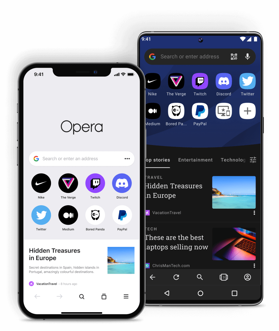 Fonctions du navigateur | Aperçu des fonctions Opera | Opera