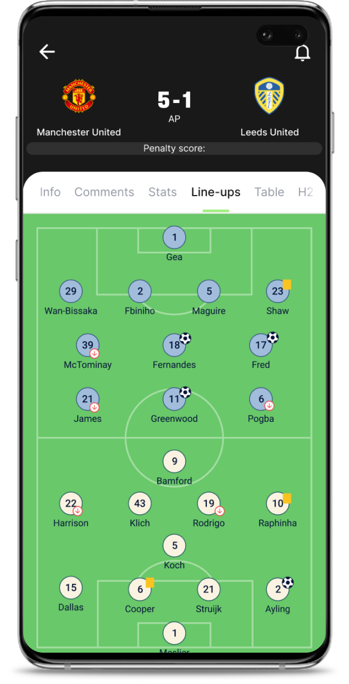 Apex Football App | Live Scores & News | Opera