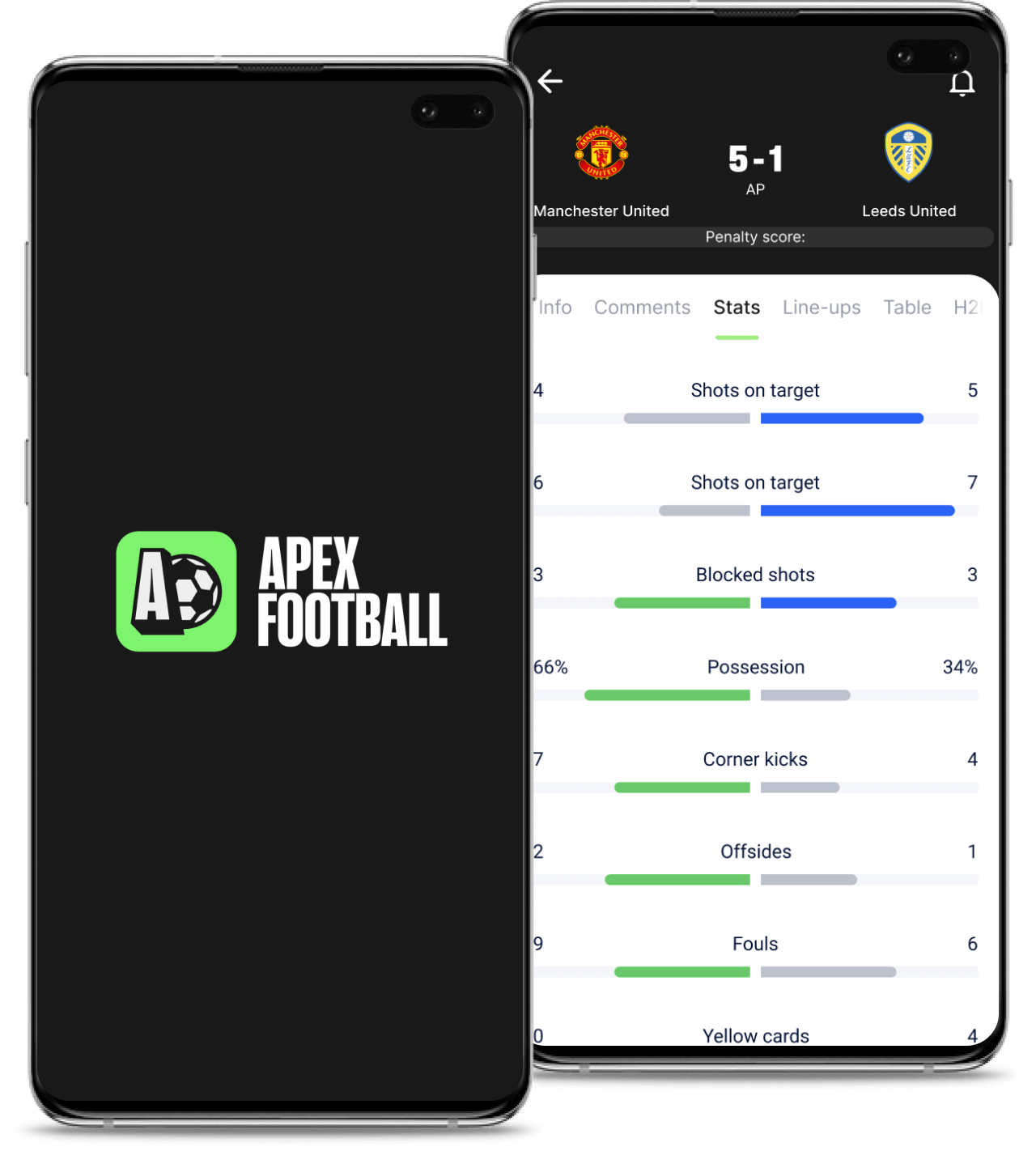 Apex Football App | Live Scores & News | Opera