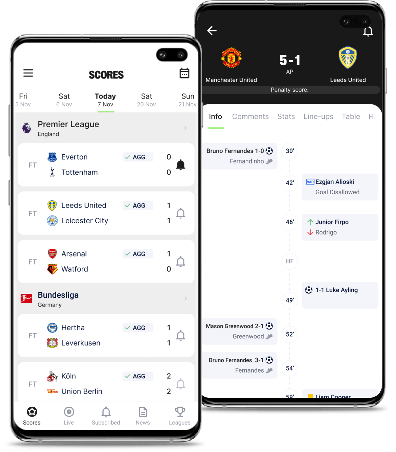 Apex Football App | Live Scores & News | Opera