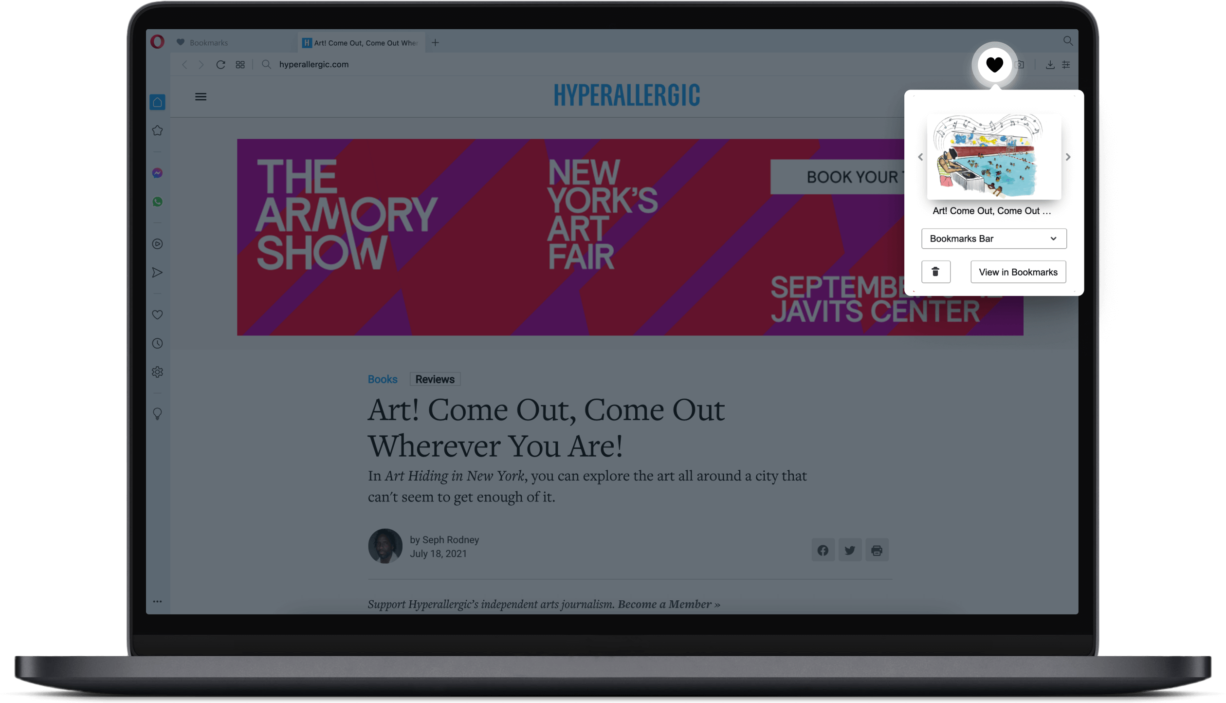 Bookmarks in Opera | Customize, sync and manage browser bookmarks ...