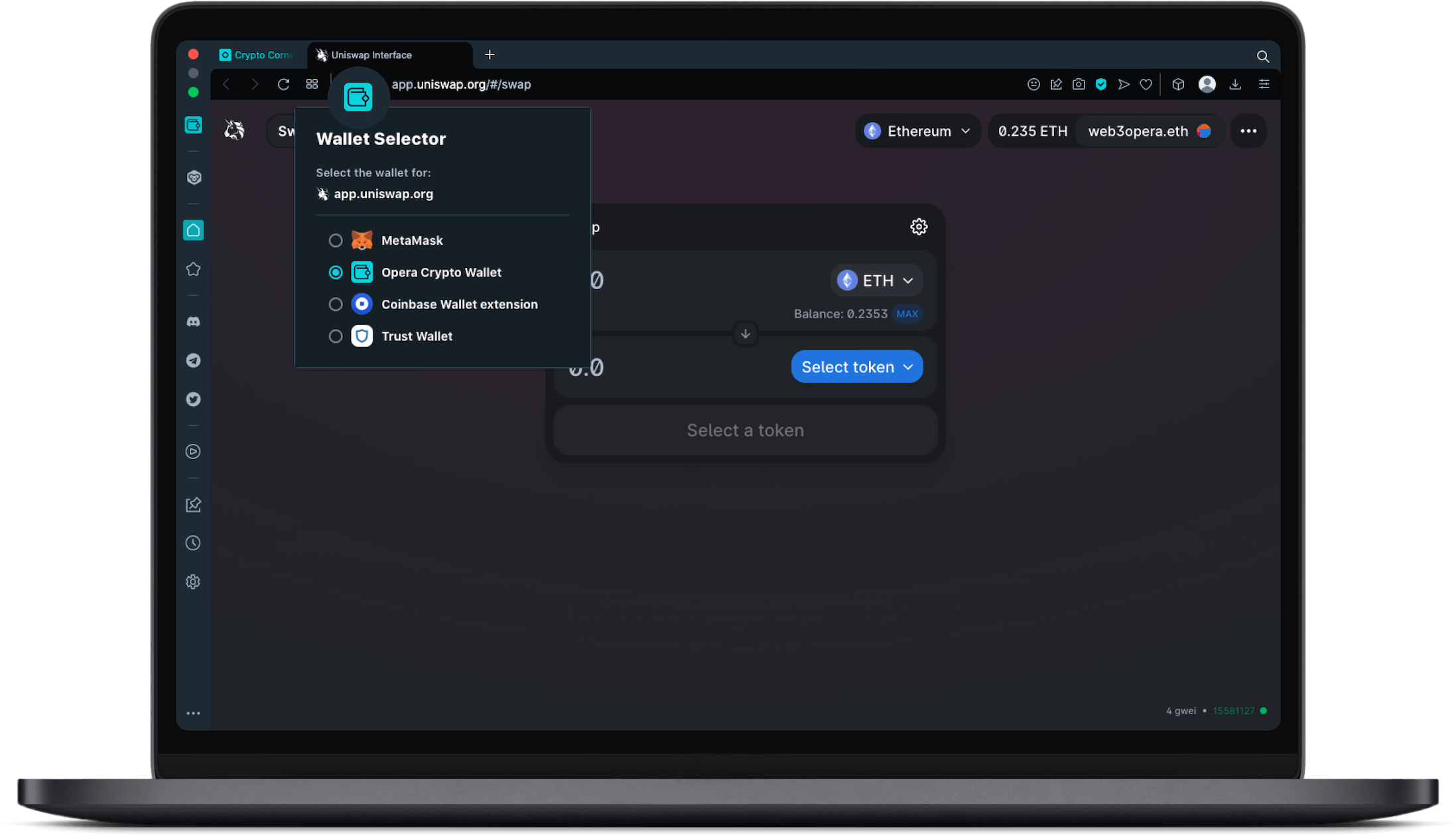 Opera Crypto Browser | Desktop Web3 browser | Opera
