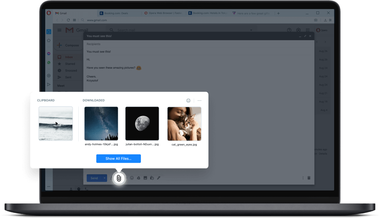 Easy Files in Opera | Attach files without fuss | Opera
