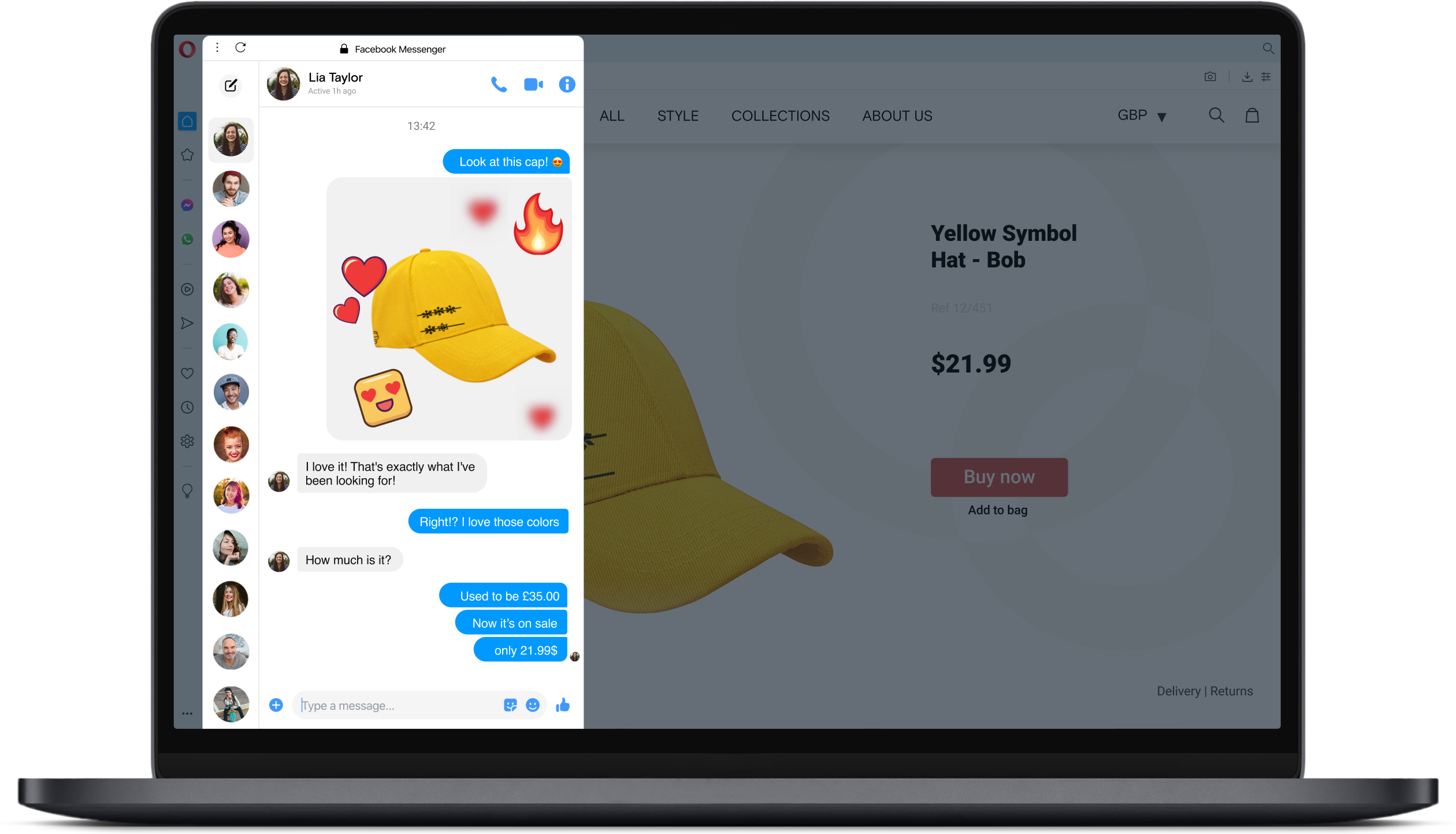Browser with a built-in snapshot | Download here | Opera