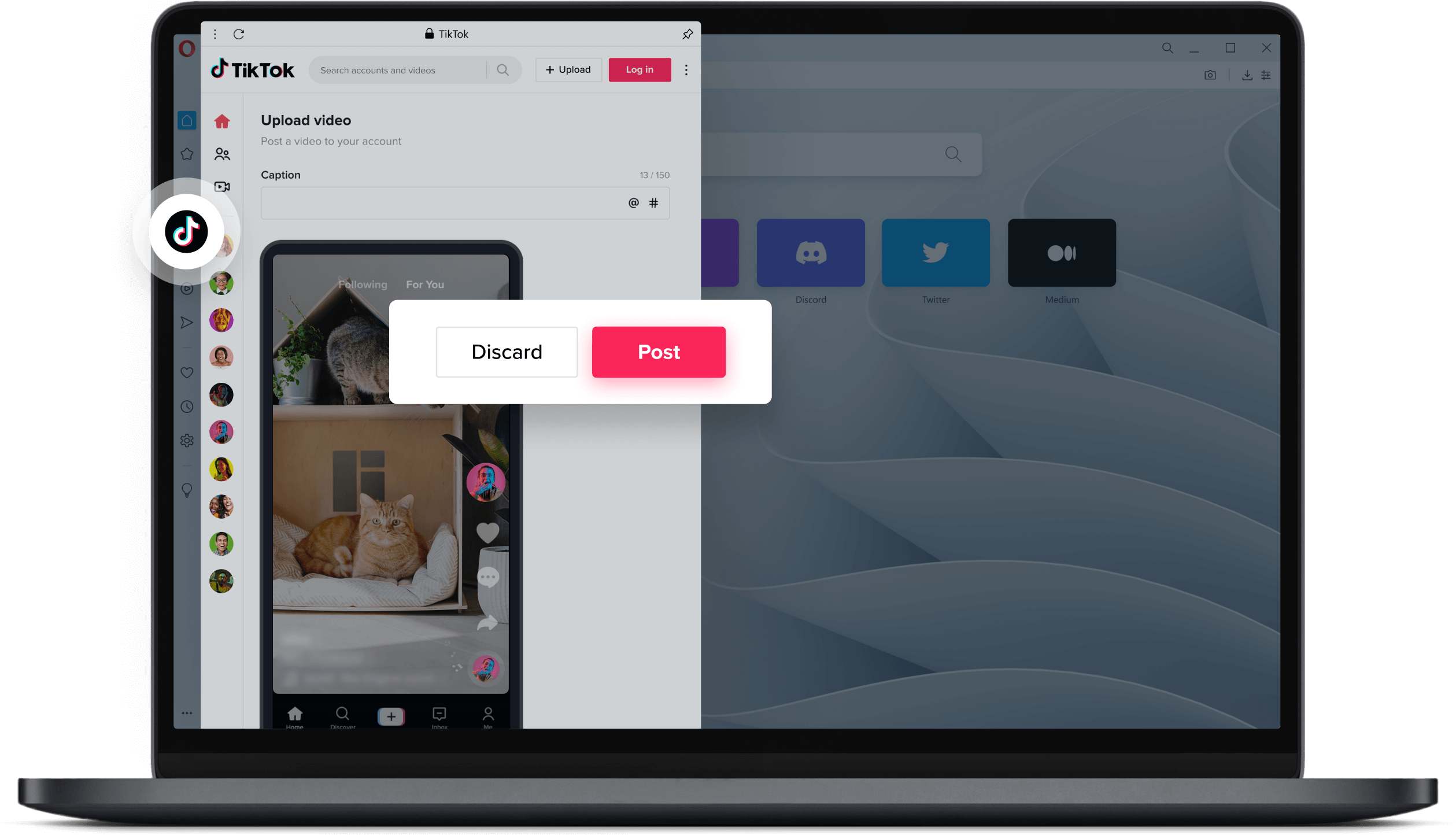 TikTok in Opera | TikTok on computer | Opera