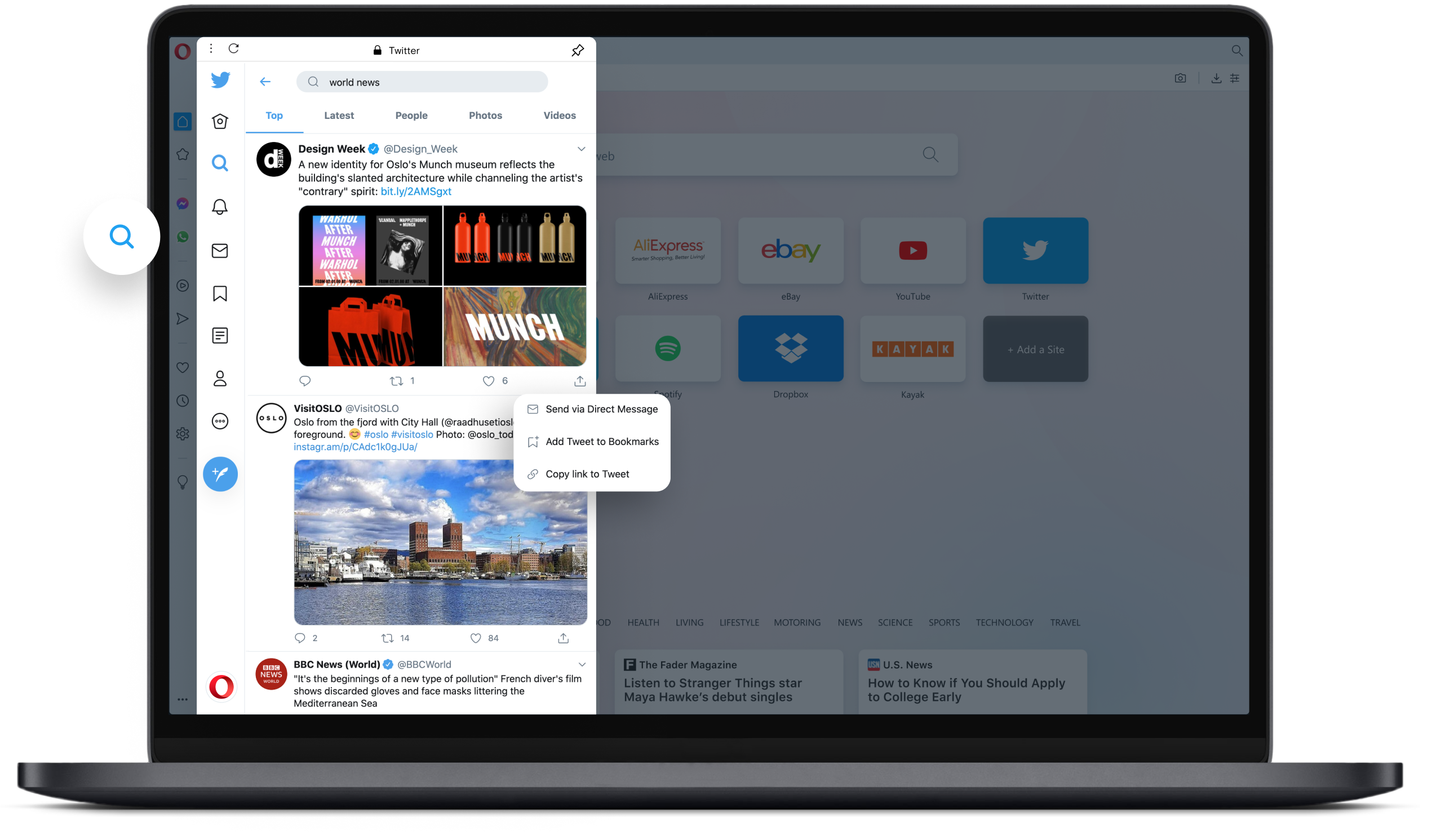 Twitter in Opera | Tweet, explore, and get a better view on desktop | Opera