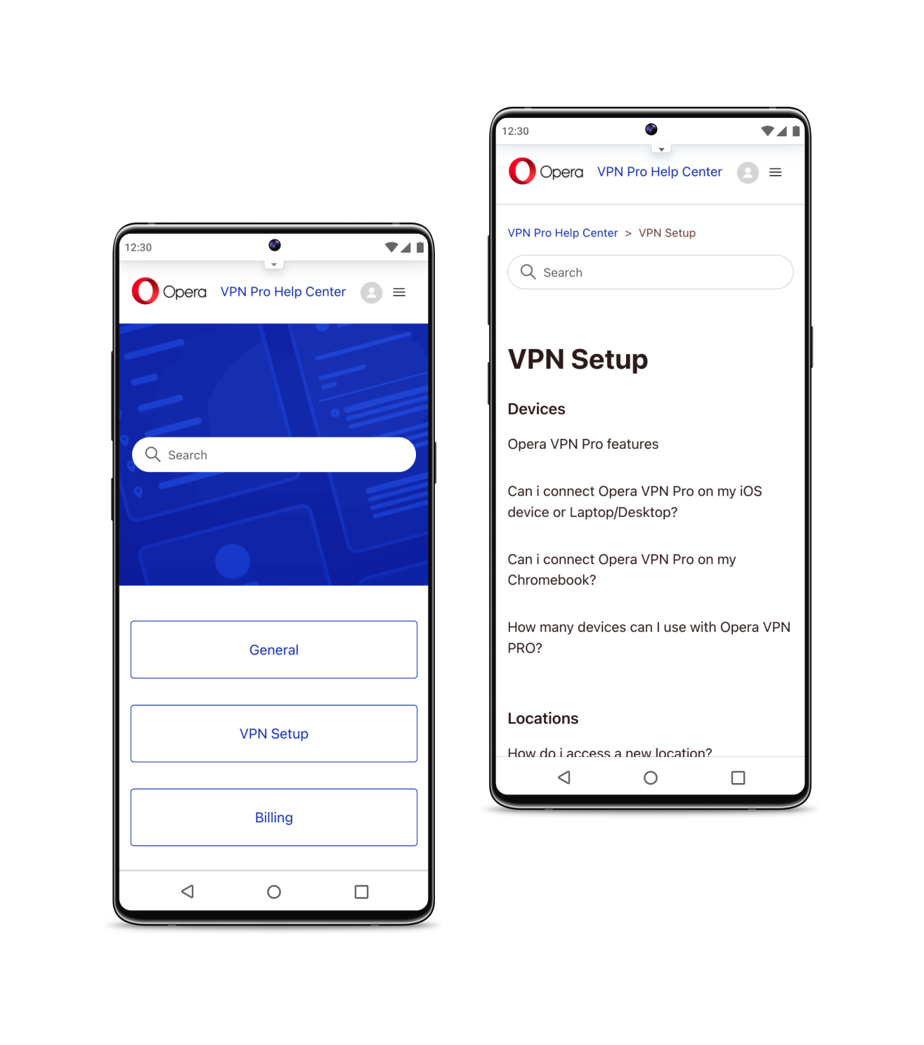 Opera VPN PRO | VPN features | Opera