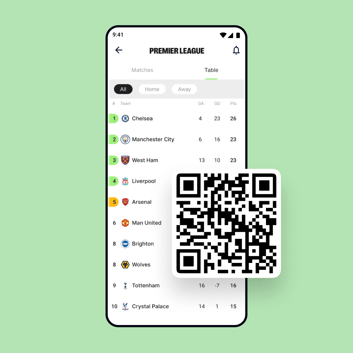 Apex Football App | Live Scores & News | Opera