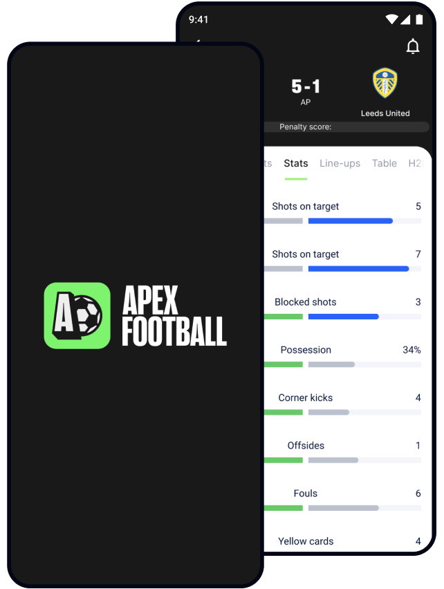 Apex Football App | Live Scores & News | Opera