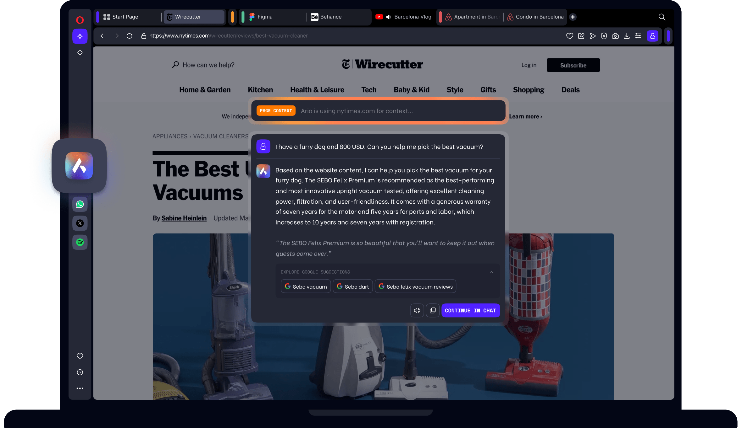 IA en el Navegador | Chatea y crea con la IA en Opera | Navegador Opera