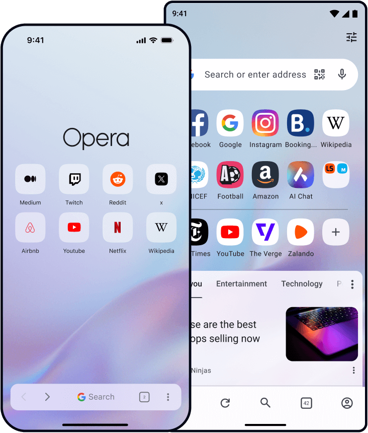 Opera Firefox comparison | Choose the best browser | Opera