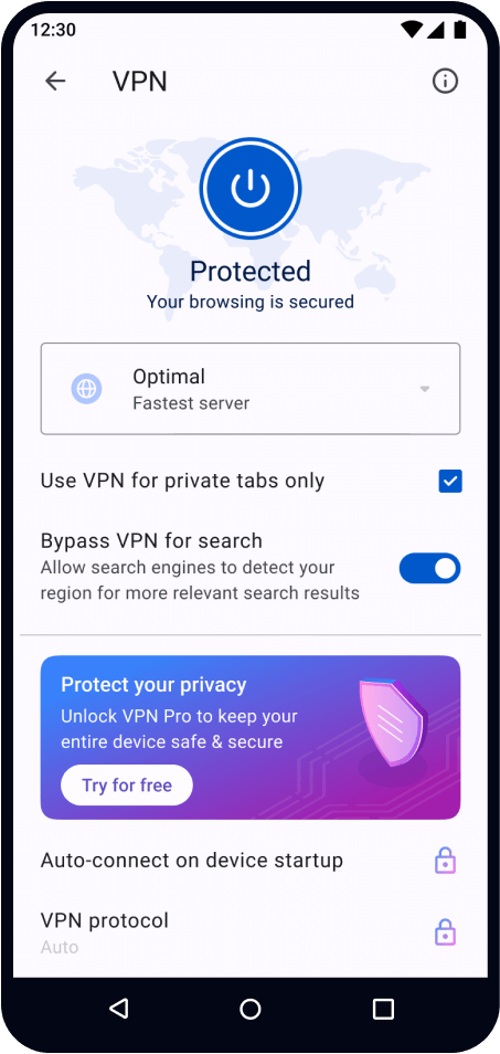VPN gratuit | Navigateur avec VPN intégré | Télécharger | Opera