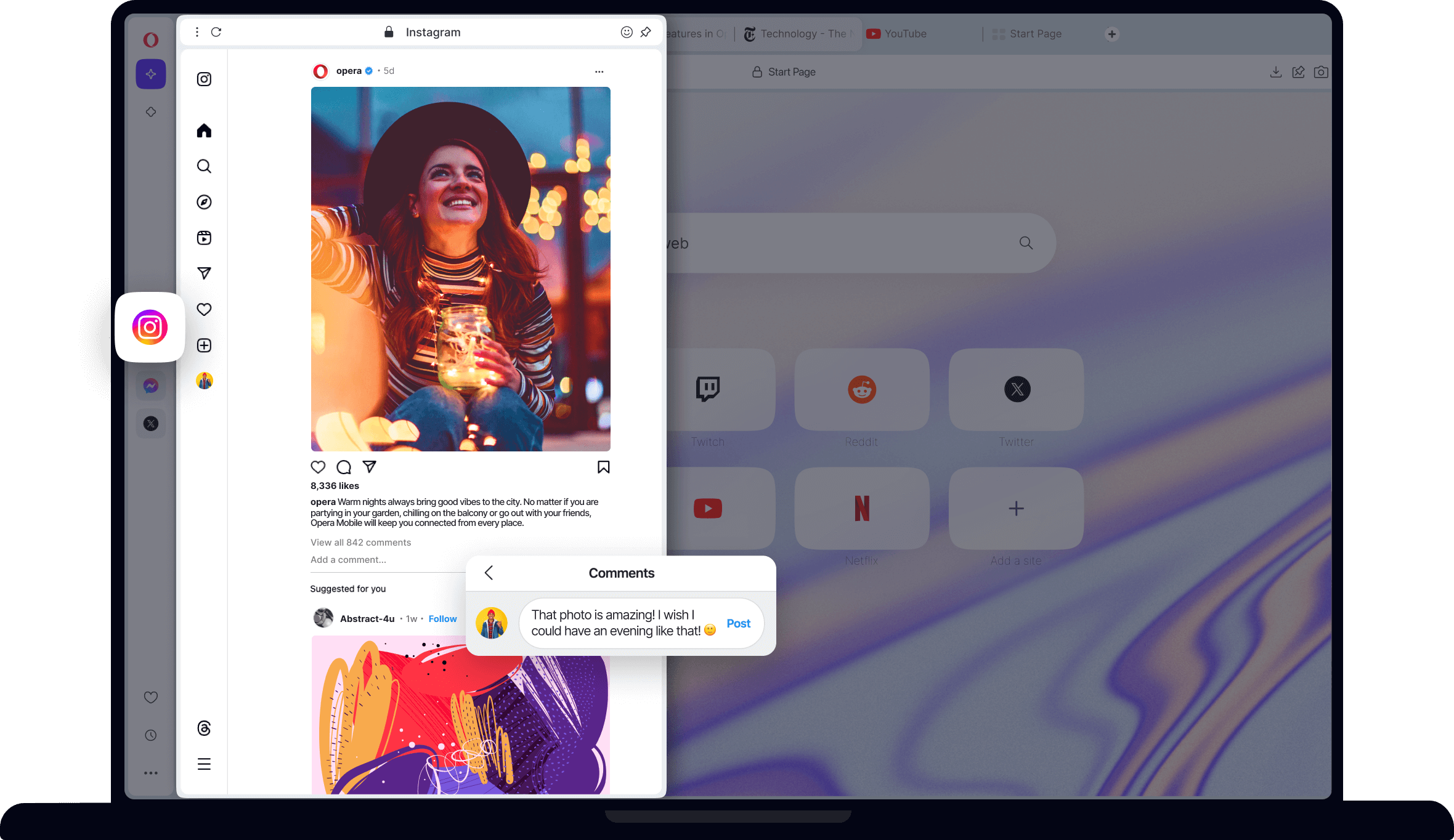 Instagram in Opera | Post, view, and message on desktop | Opera Browser