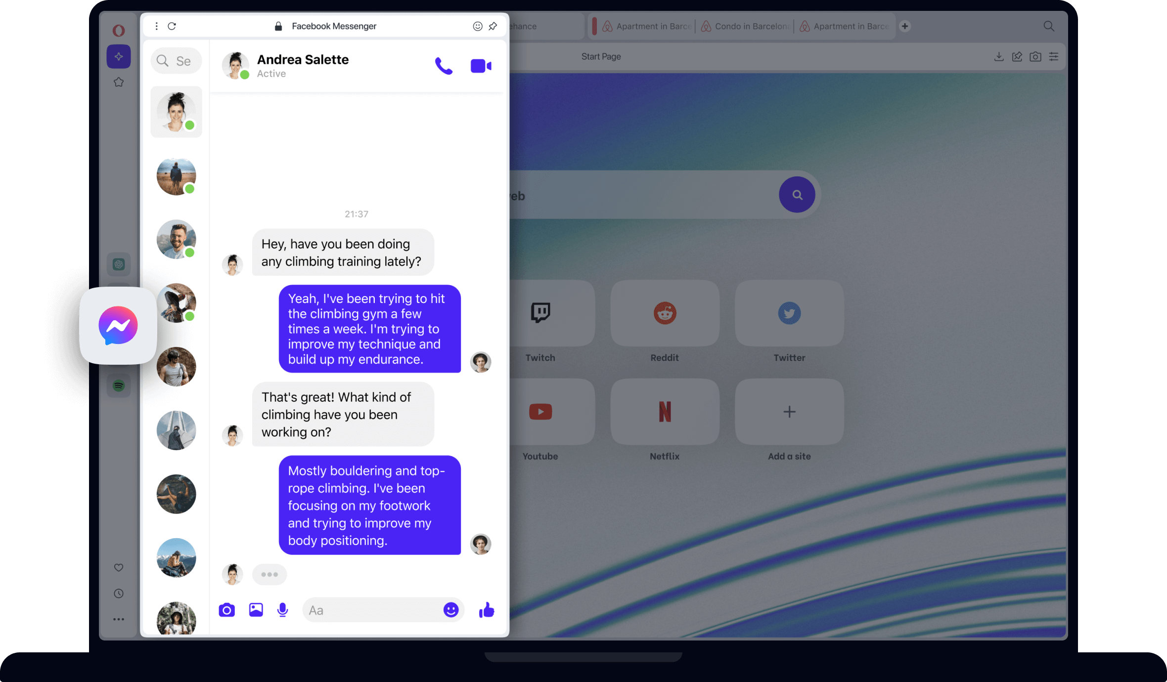 Messenger in Opera | Facebook Messenger on desktop | Opera Browser