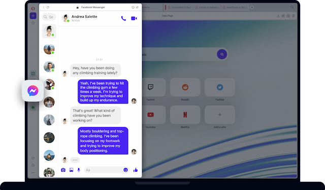Messenger in Opera | Facebook Messenger on desktop | Opera Browser