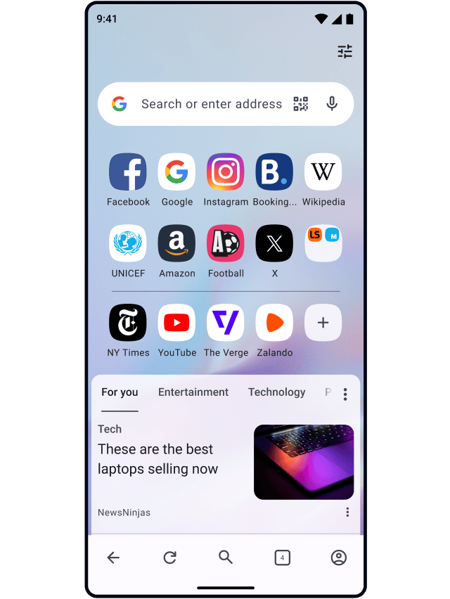 Switch browsers from Chrome or Firefox | Opera