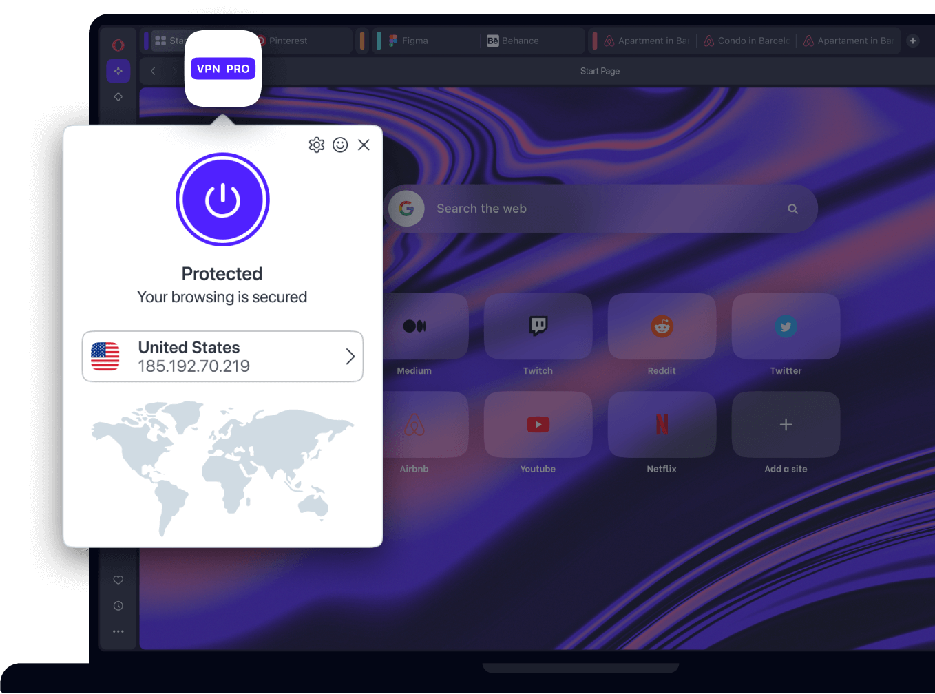 VPN gratuita | Navegador con VPN incorporada | Descargar | Opera