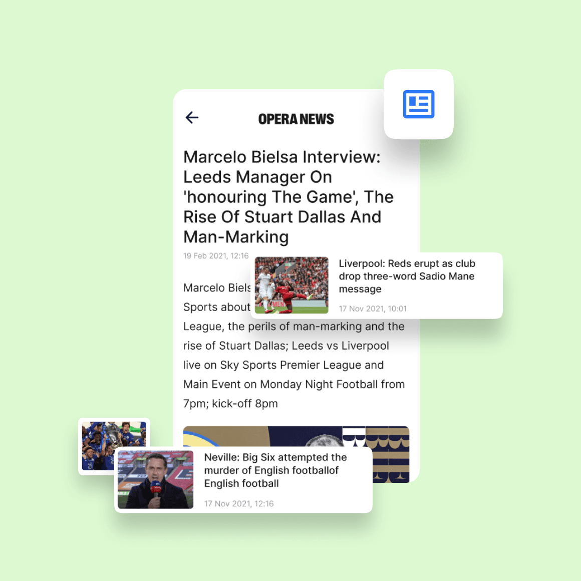 Apex Football App | Live Scores & News | Opera