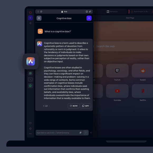Browser AI | Chat and create with AI in Opera | Opera Browser