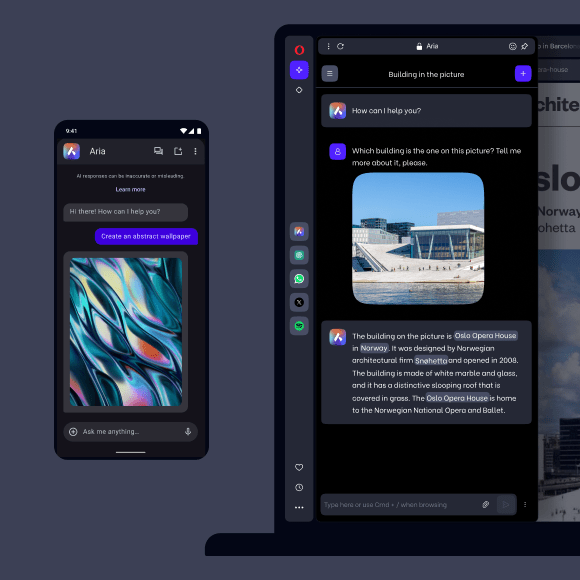 Browser AI | Chat and create with AI in Opera | Opera Browser