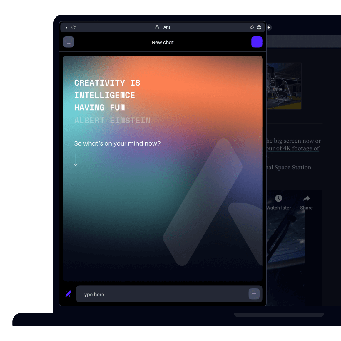 Aria browser AI | Free AI with real-time web access | Opera Browser