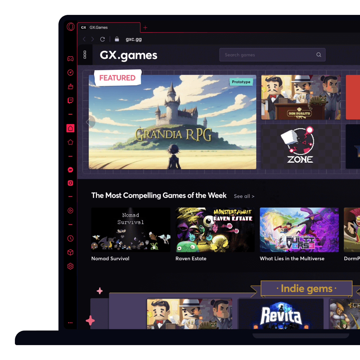 Produkty gamingowe Opery | Opera