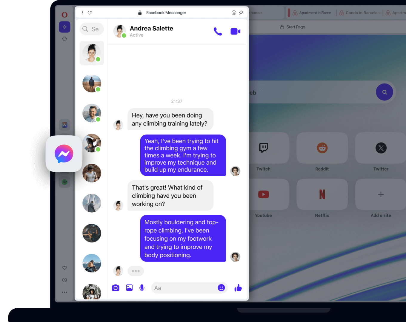 Integrated Messengers | WhatsApp, Facebook Messenger, VKontakte | Opera ...