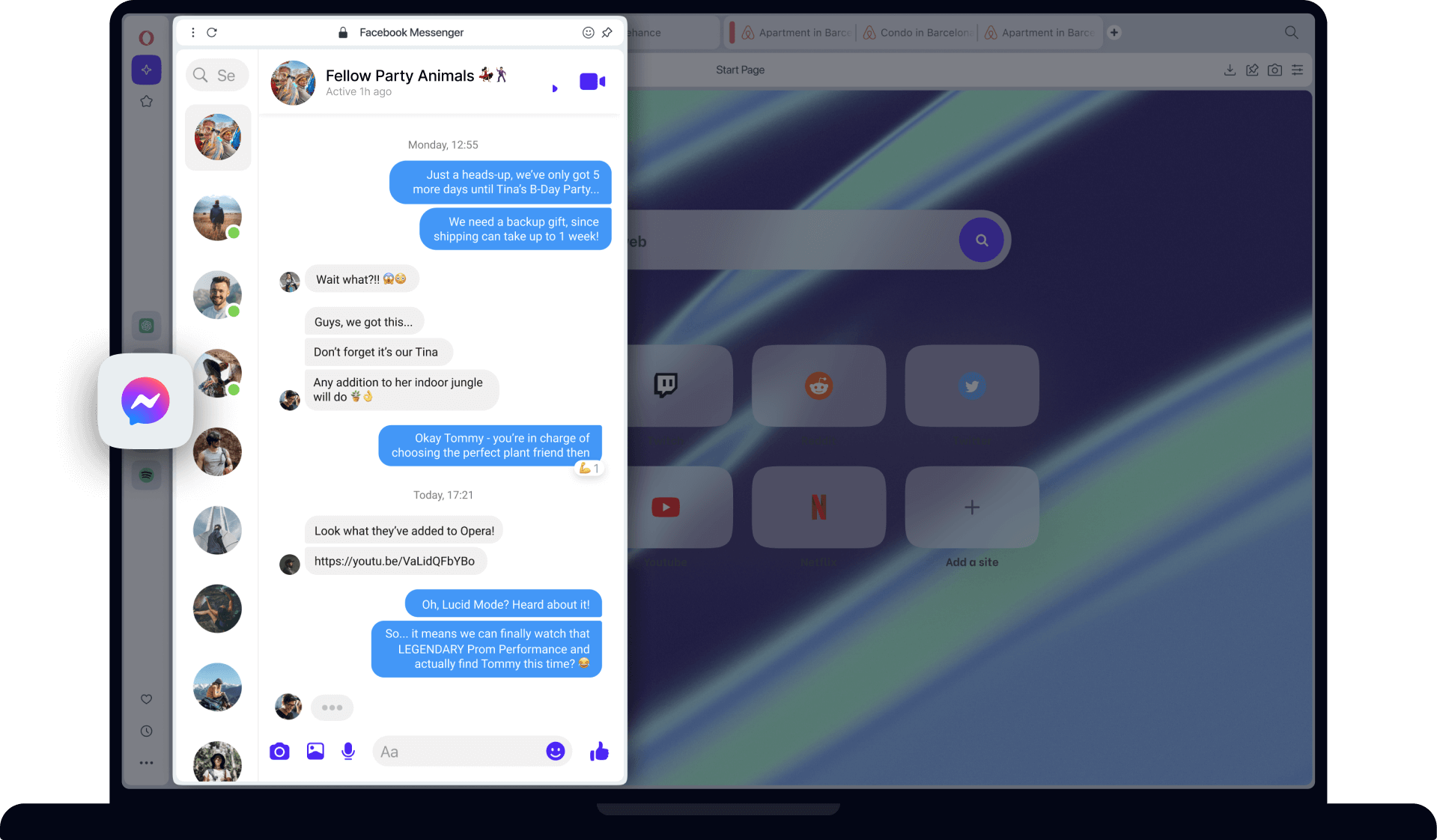 Messenger in Opera | Facebook Messenger on desktop | Opera Browser