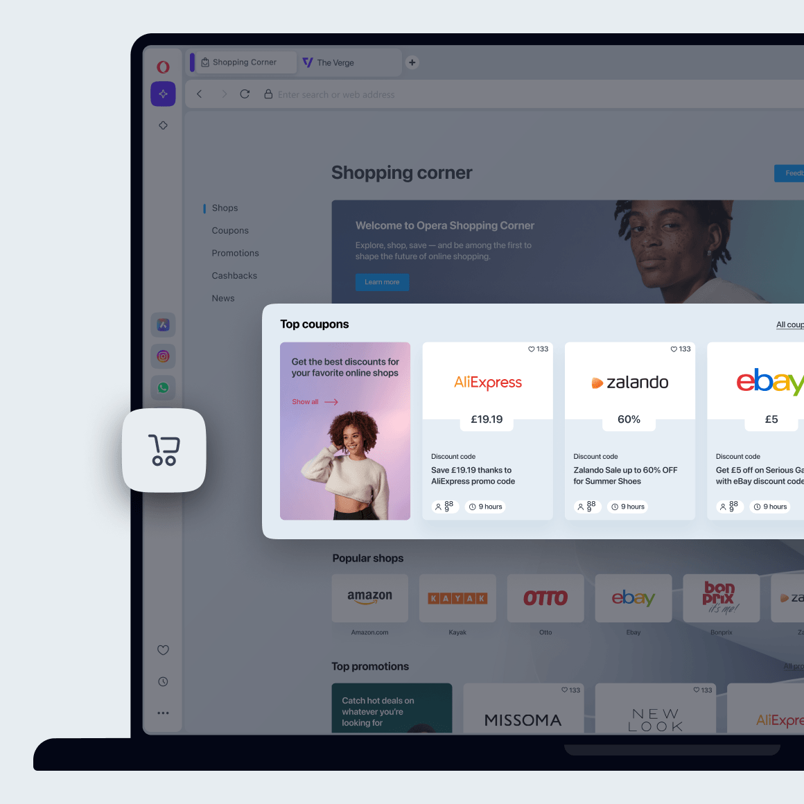 Opera Shopping Corner | Search, compare, save | Opera Browser