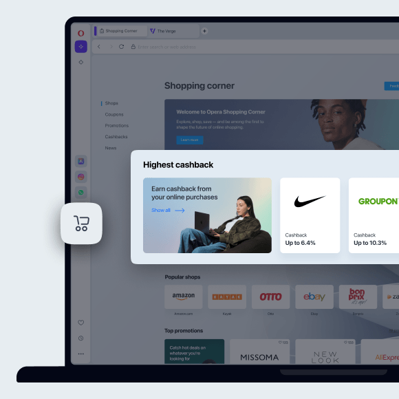 Opera Shopping Corner | Search, compare, save | Opera Browser