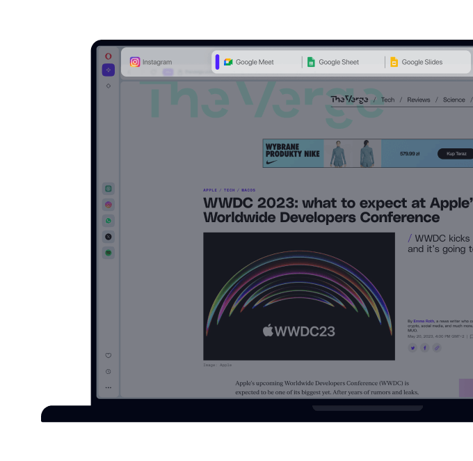 Tab Islands | Arrange tabs in separate tab groups | Opera Browser