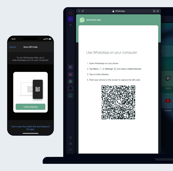 WhatsApp in Opera | Use WhatsApp on desktop | Opera