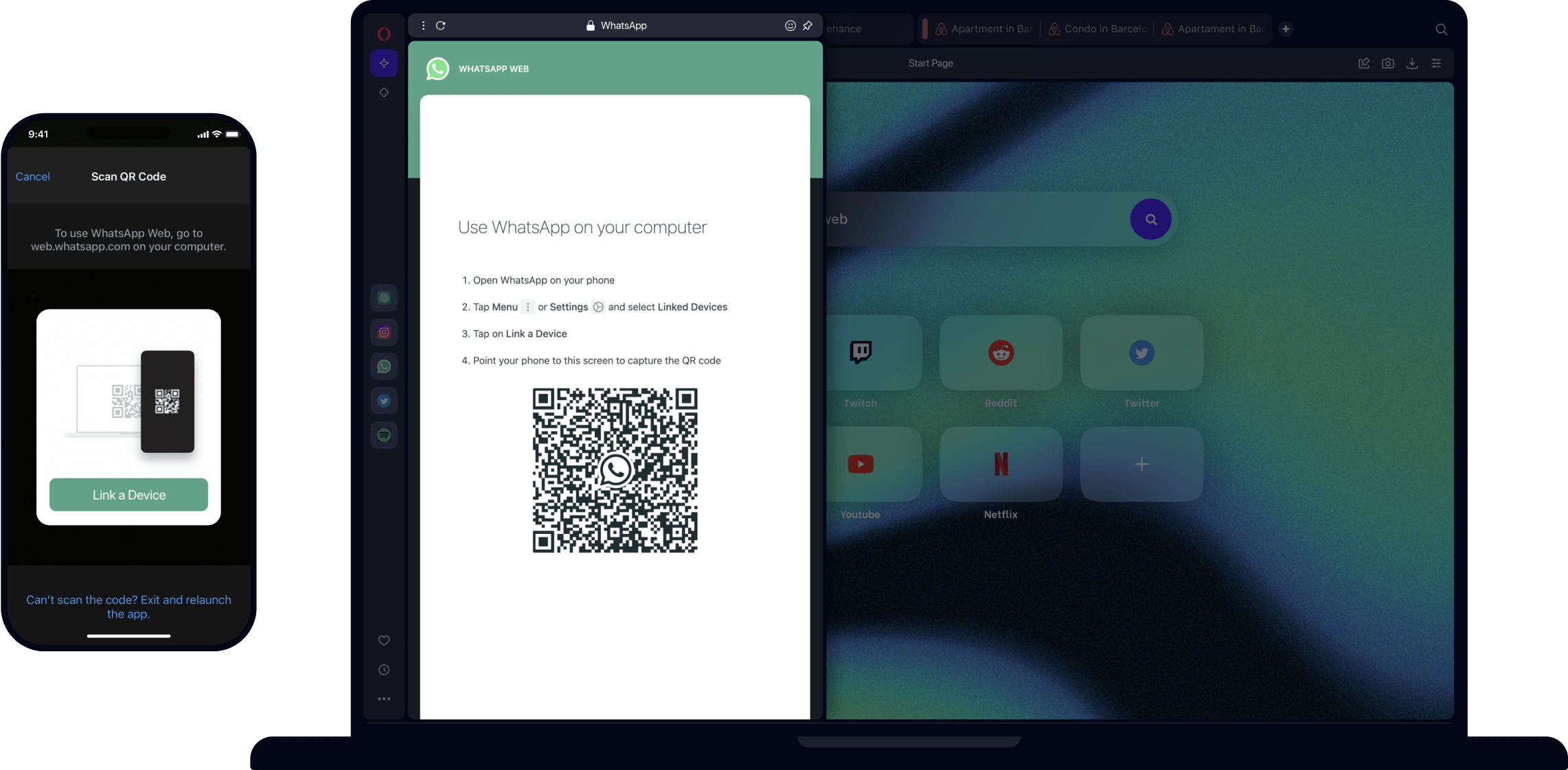 WhatsApp in Opera | Use WhatsApp on desktop | Opera Browser