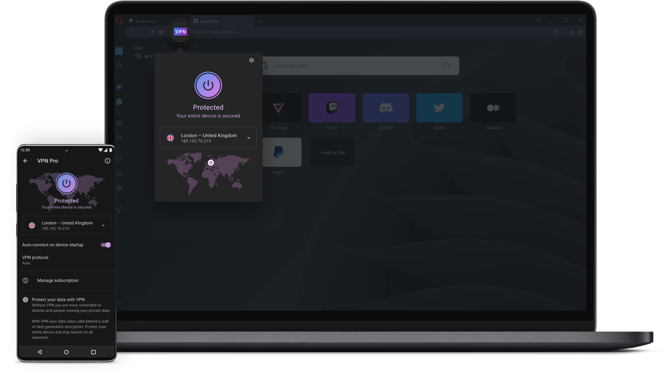 Free VPN | Browser with built-in VPN | Download | Opera